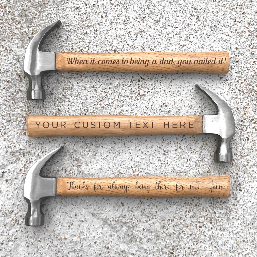 Review of DIY Gift Engraved Wood Handle Steel Hammer - Butterfly Labs