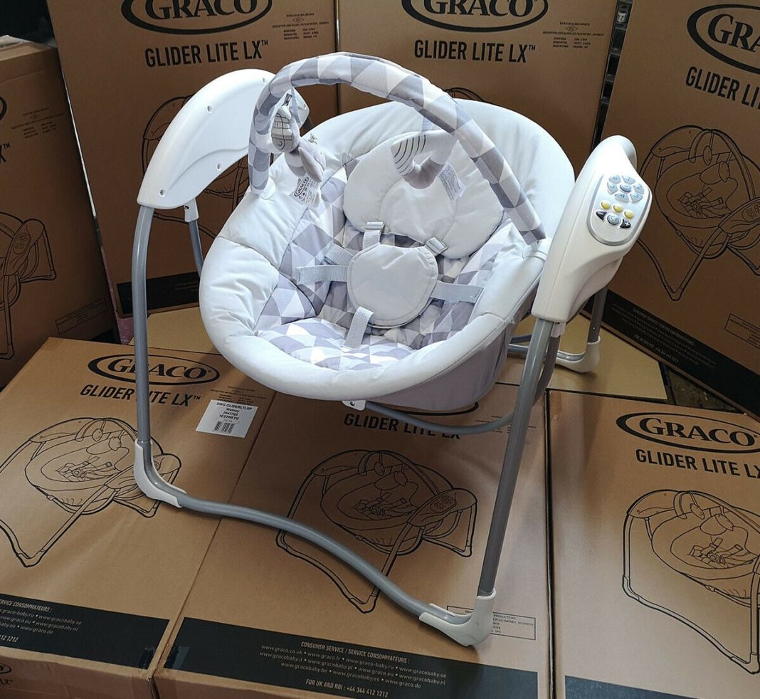 Graco Glider Lite LX Gliding Swing, Zuba - Butterfly Labs