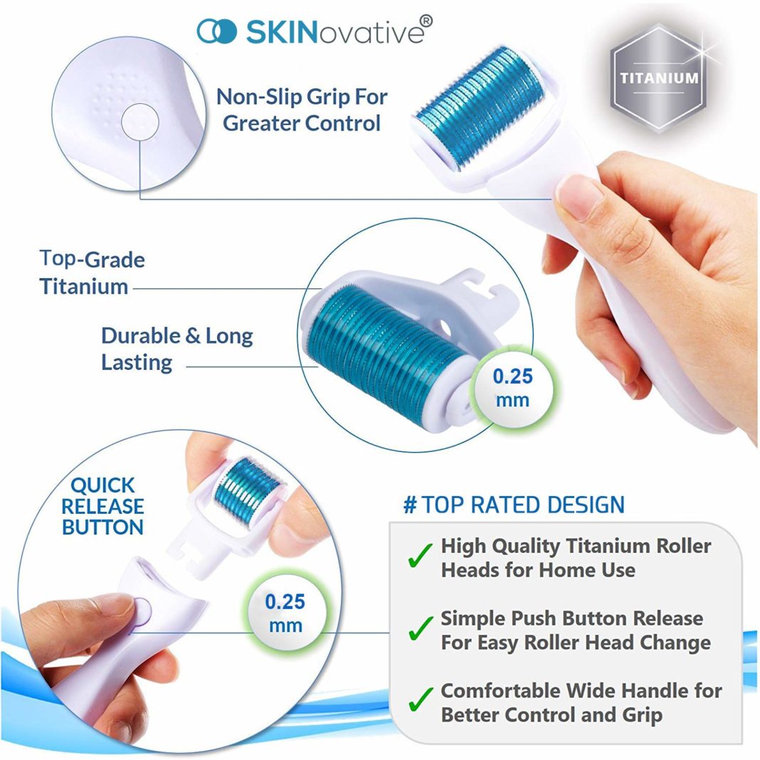 Review of SKINovative Skin Roller 3 in 1 Kit for Face, Body and Eyes ...